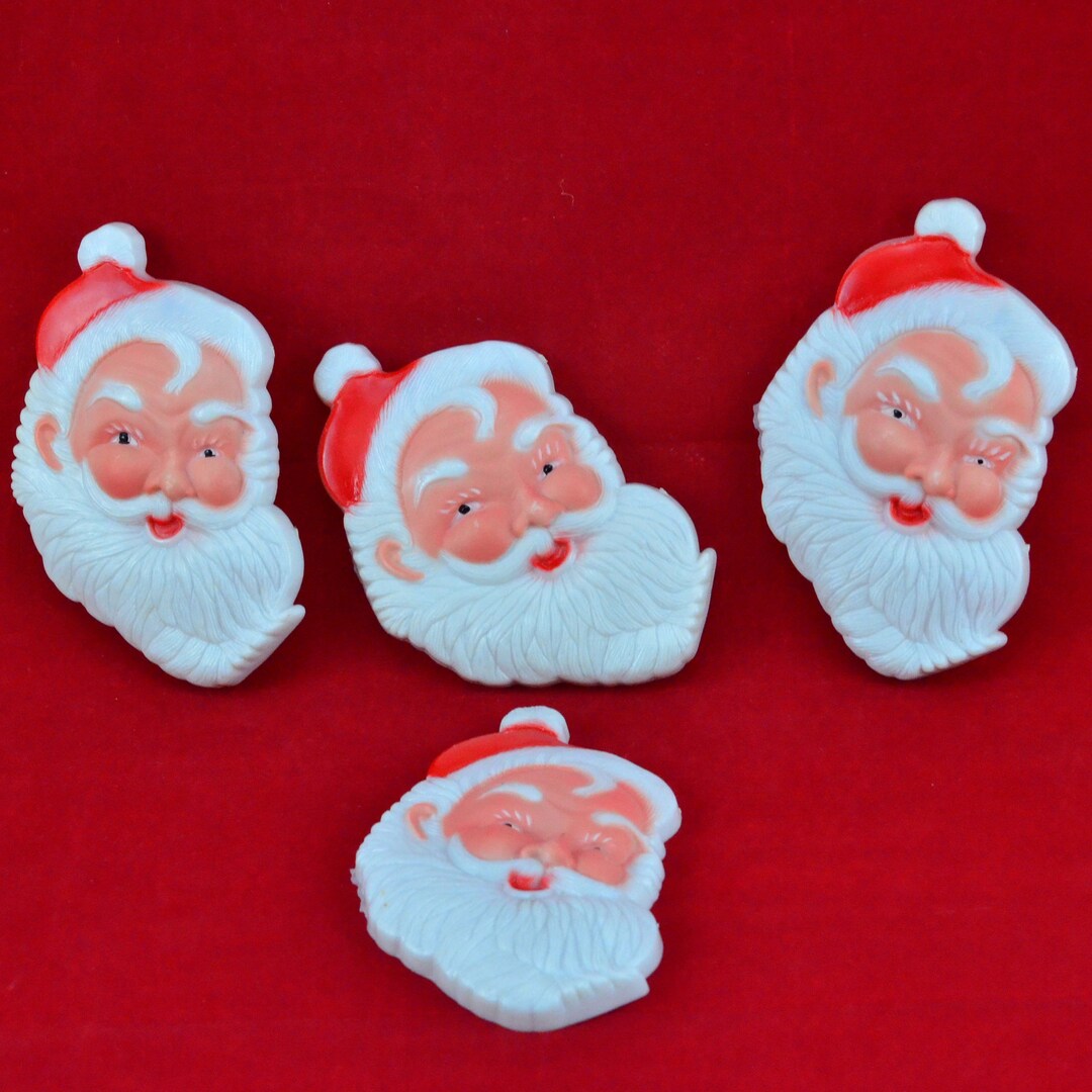 Mid-century Plastic Santa Claus Cake Topper - Saint Nicholas Christmas ...