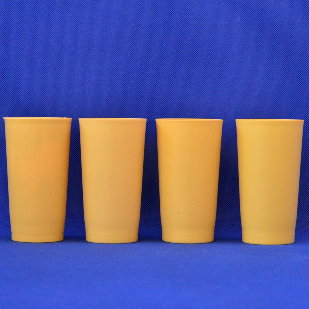 Set of 4 Vintage Tupperware 12 Oz Textured Tumblers #873 - Drinking ...