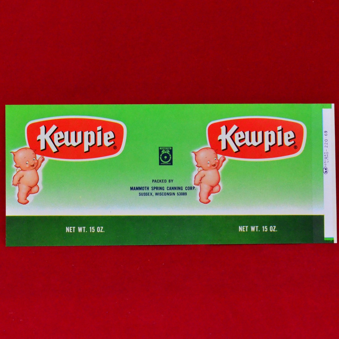 Kewpie Can Label – Unused - Mammoth Spring Canning Company - Sussex ...