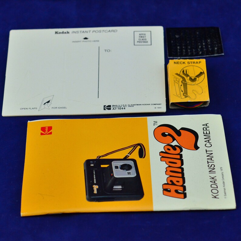 Vintage Handle 2 Kodak Instant Camera With Carry Case, Operation ...