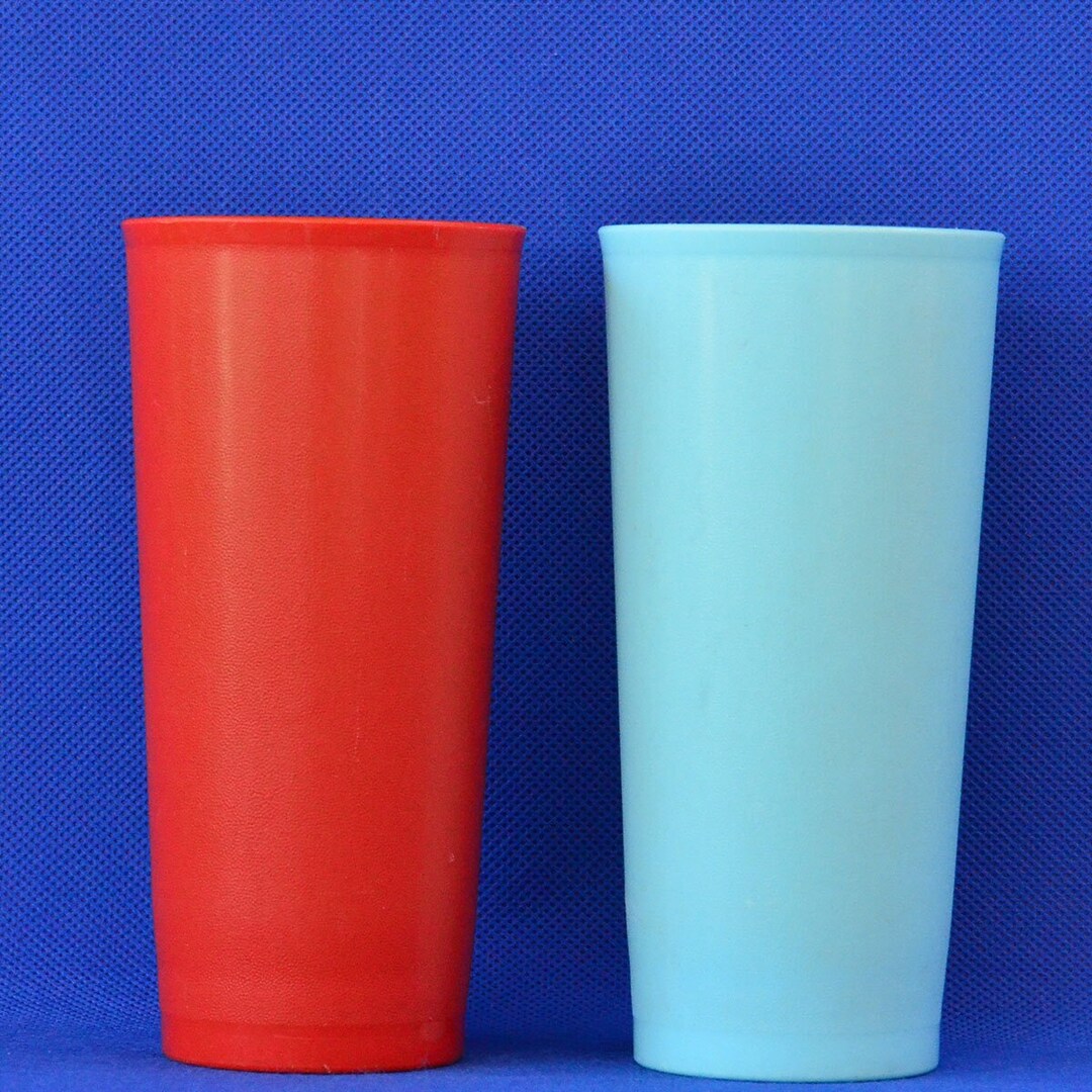 Set of 2 Vintage Tupperware 18 Oz Textured Tumblers #1348 - Drinking ...