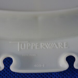 White Tupperware Party Susan Divided Veggie Serving Dish/tray 405 With ...