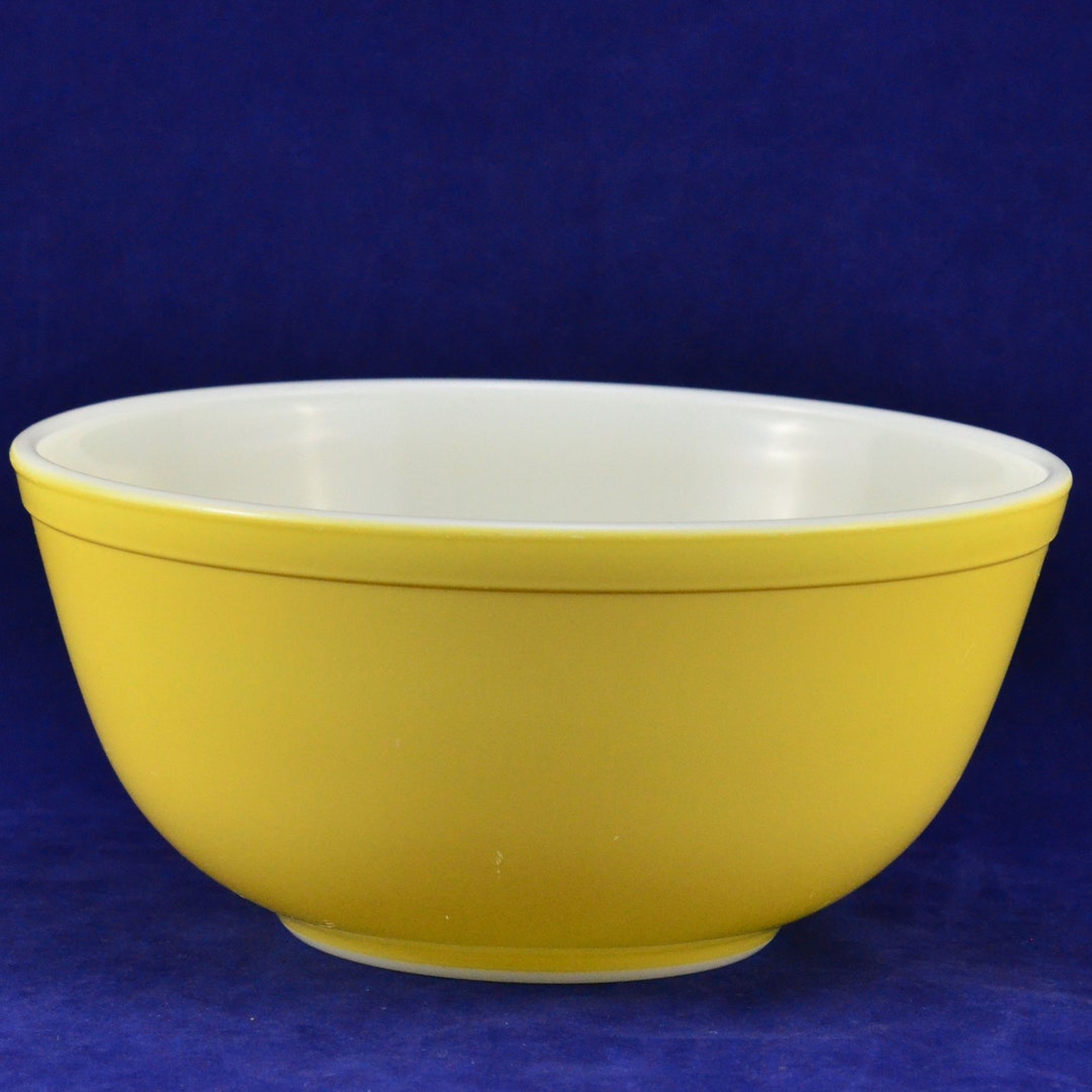 Mid-century Town & Country Yellow Pyrex Mixing Bowl 403 Corning Opal ...