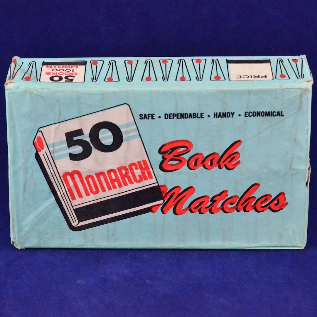 Package of 50 Mid-century Advertising Monarch Book Matches - Matchbooks ...