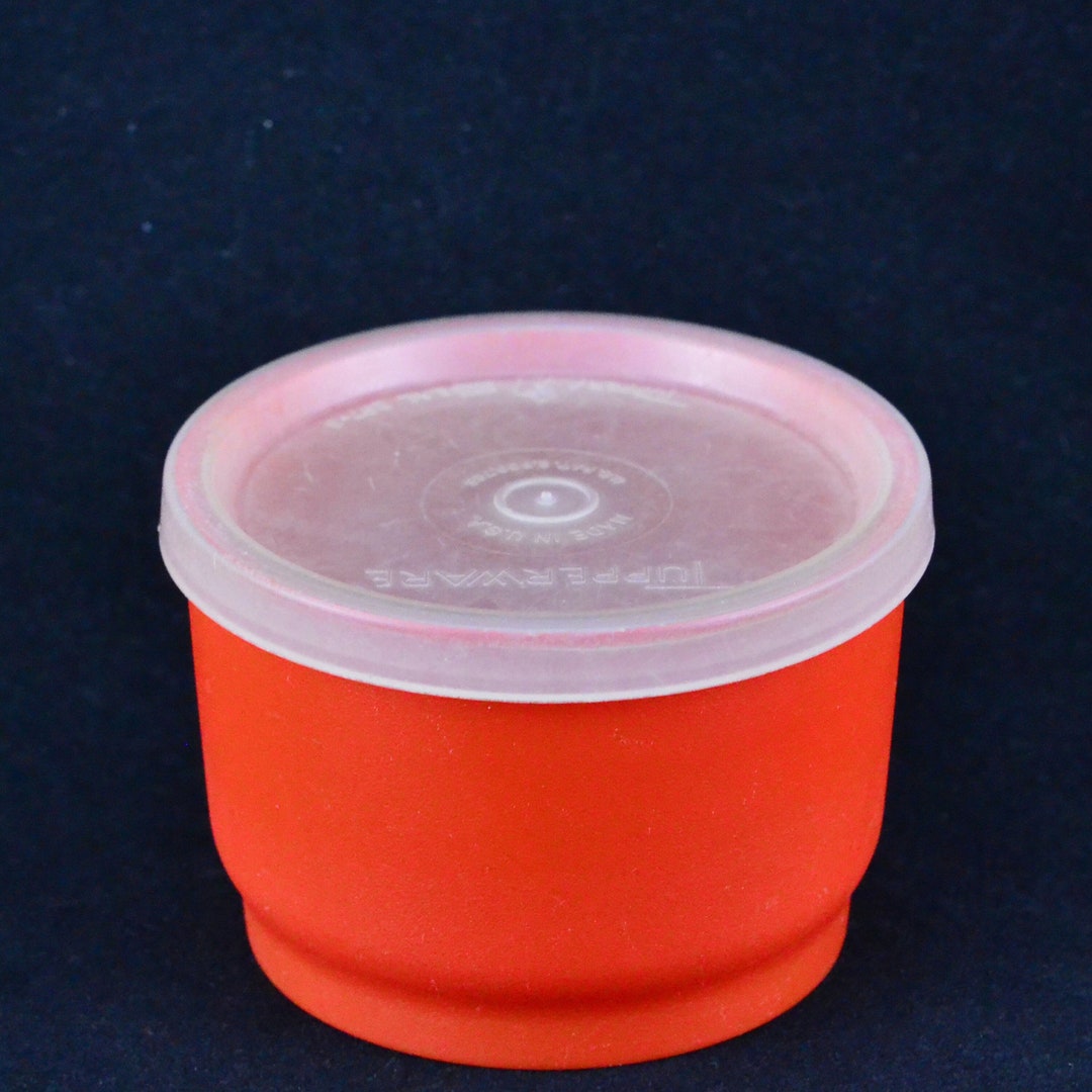 Vintage Tupperware Snack Keeper Bowl in Red With Opaque Lid ...