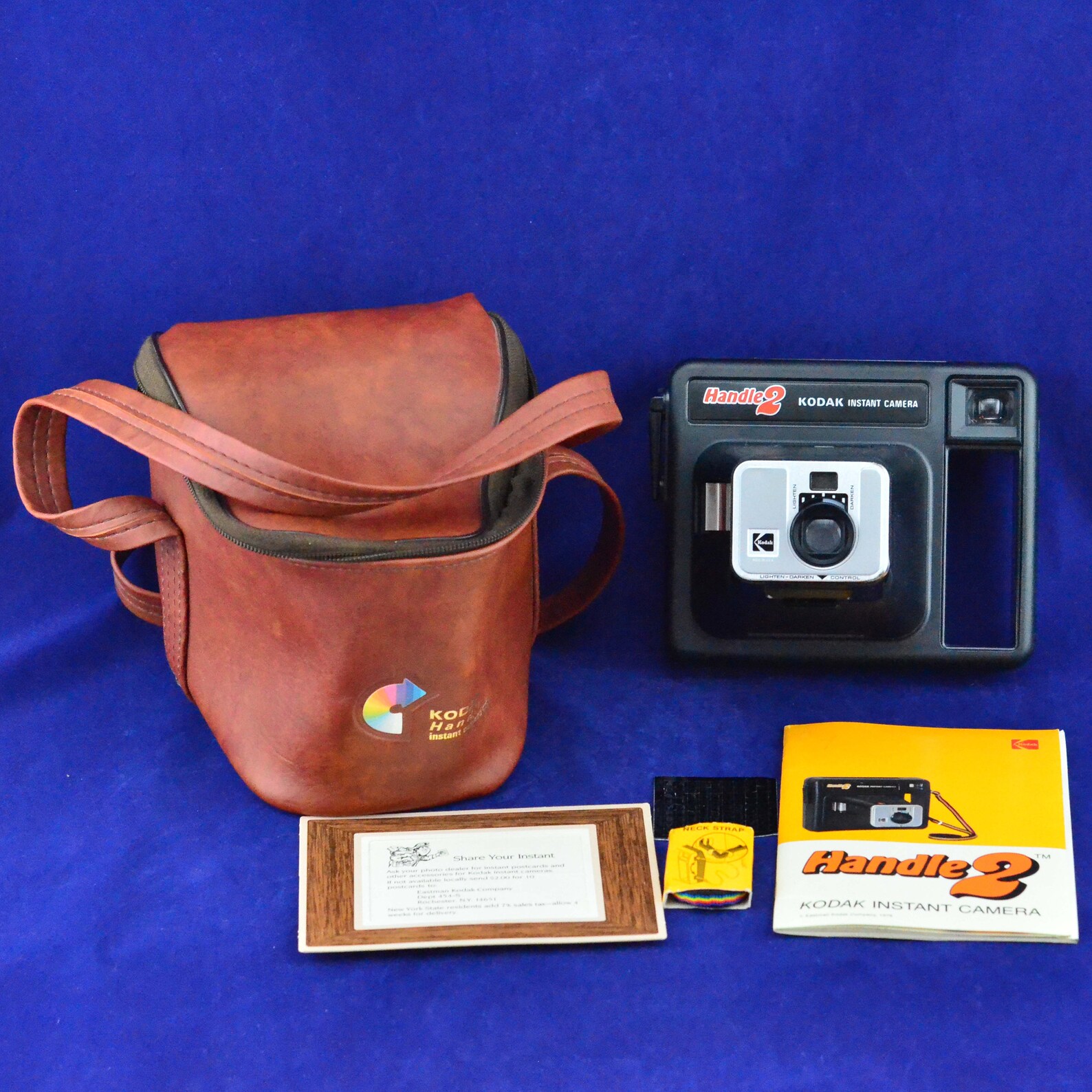 Vintage Handle 2 Kodak Instant Camera With Carry Case, Operation ...