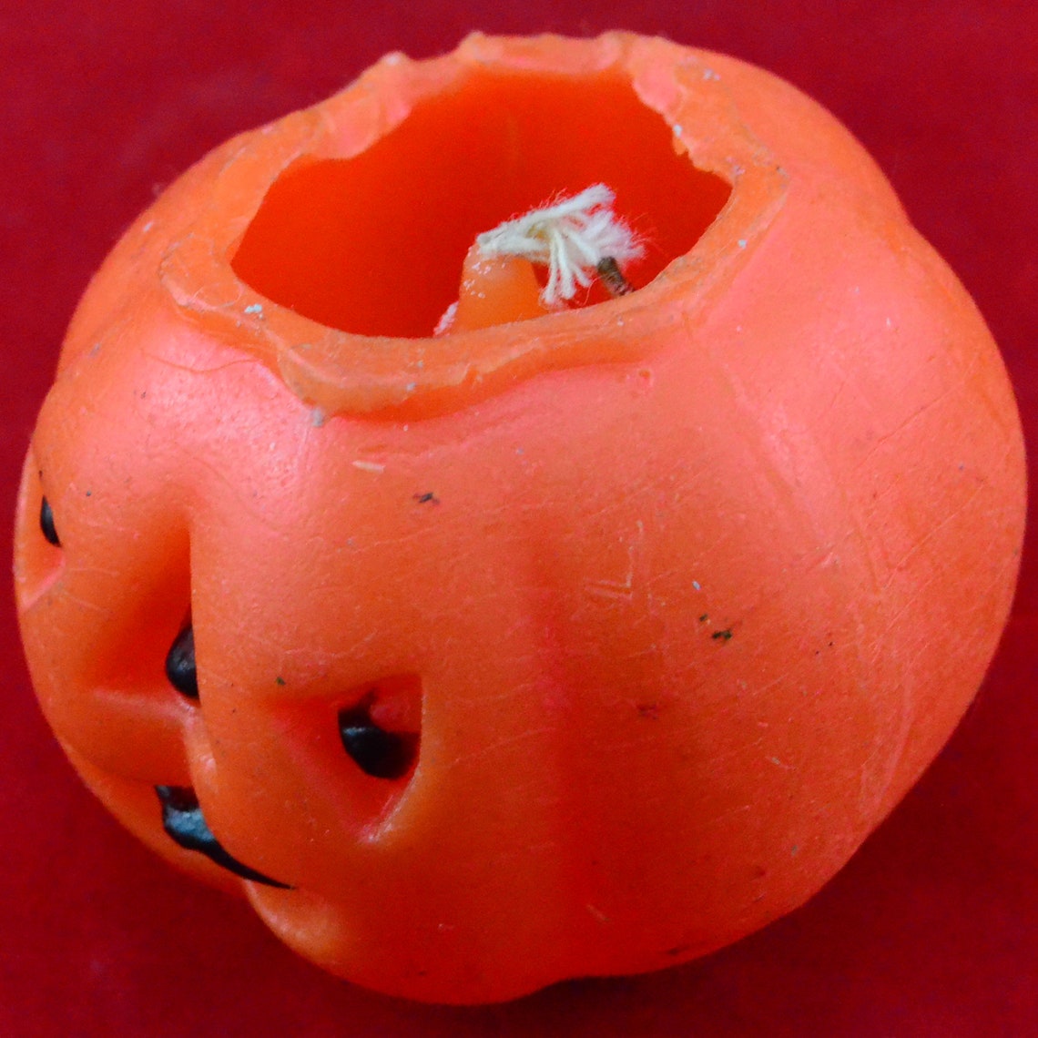 Vintage Small Gurley Halloween Figural Hollow Novelty Candle - Pumpkin ...
