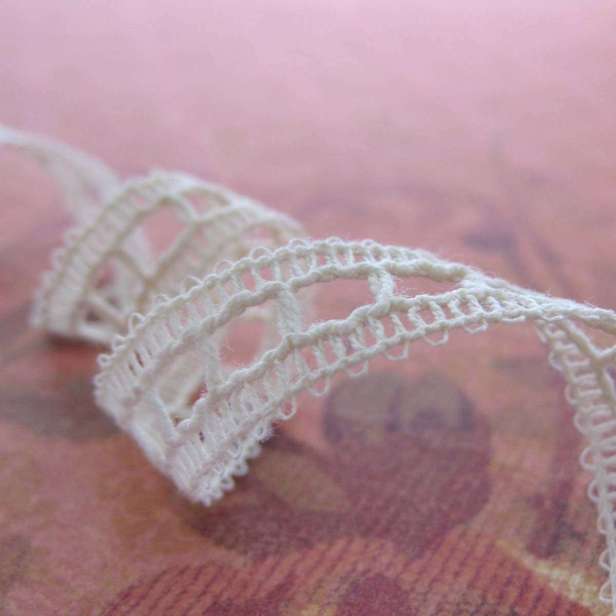 Cream Geometric Lace Trim 1/2 Inch Wide - Scrapbooking - Sewing ...