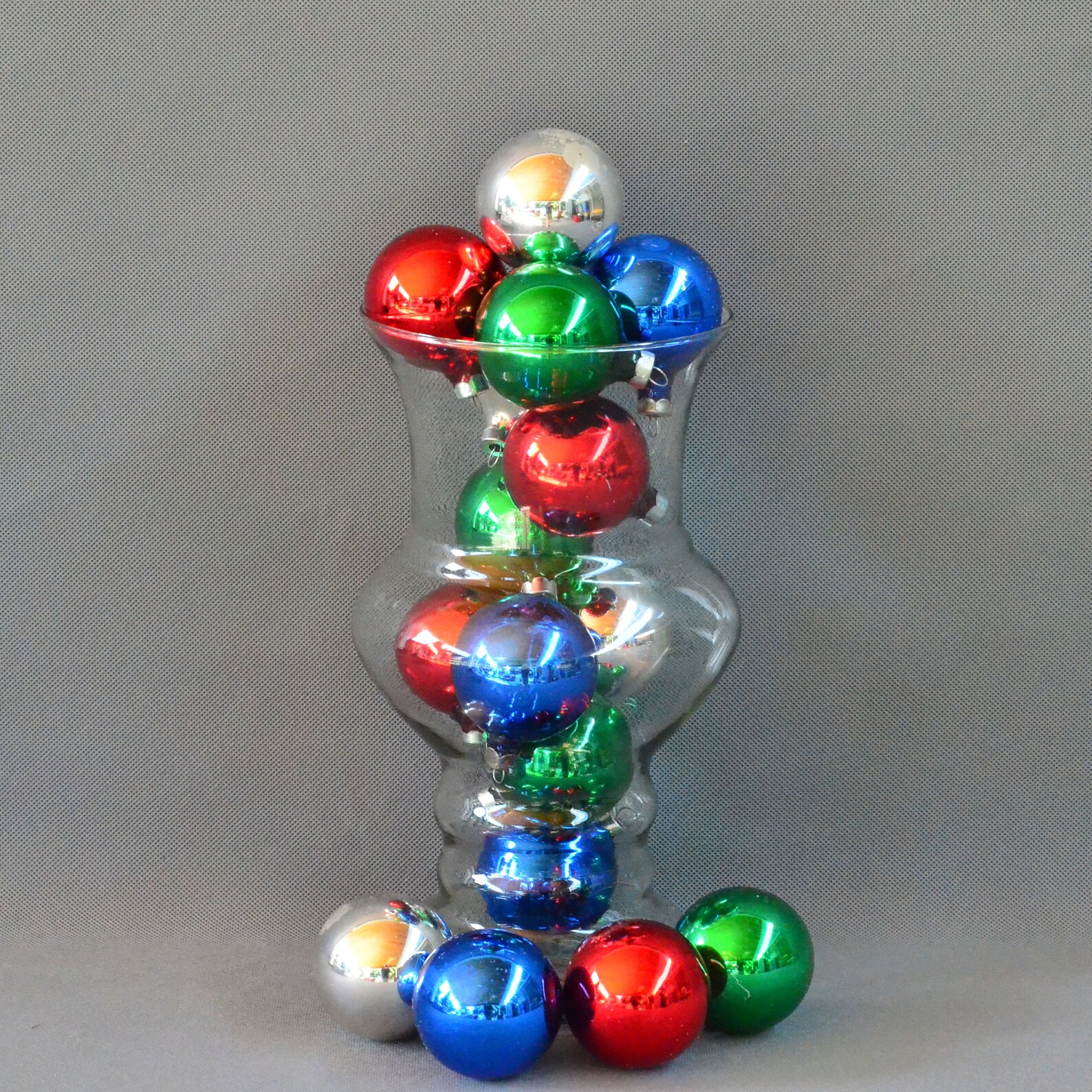 Set of 16 Rauch Holiday Classics Multi Color Mercury Glass Christmas ...