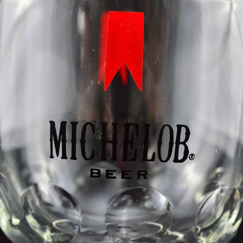 Vintage Michelob Beer Thumbprint Stemmed Goblet - 14 Oz - Anheuser ...