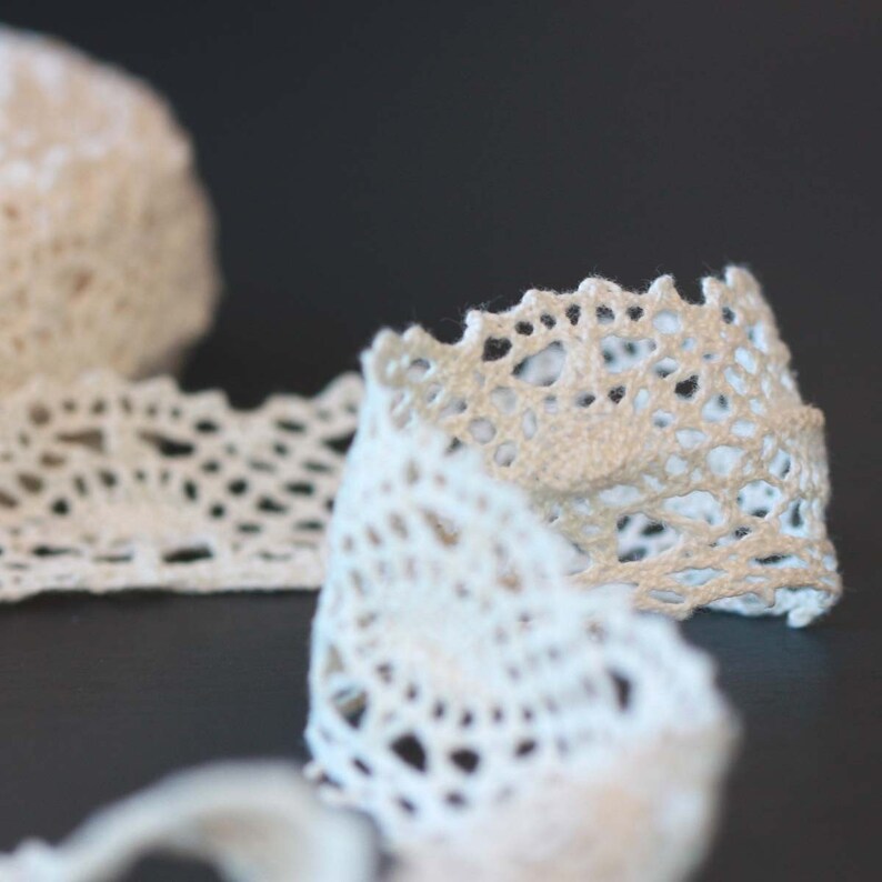 Cream Cotton Cluny Lace Trim Scalloped Bottom Edge 2 Inches Wide - Etsy