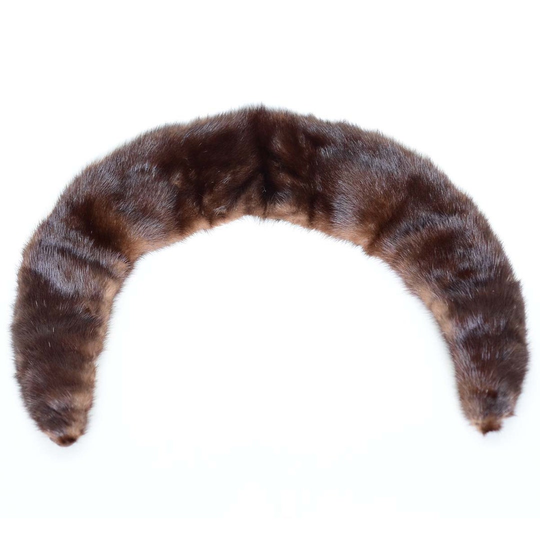 Vintage Mink Collar - Ranch Natural Mink - Mink Fur Collar - Original ...