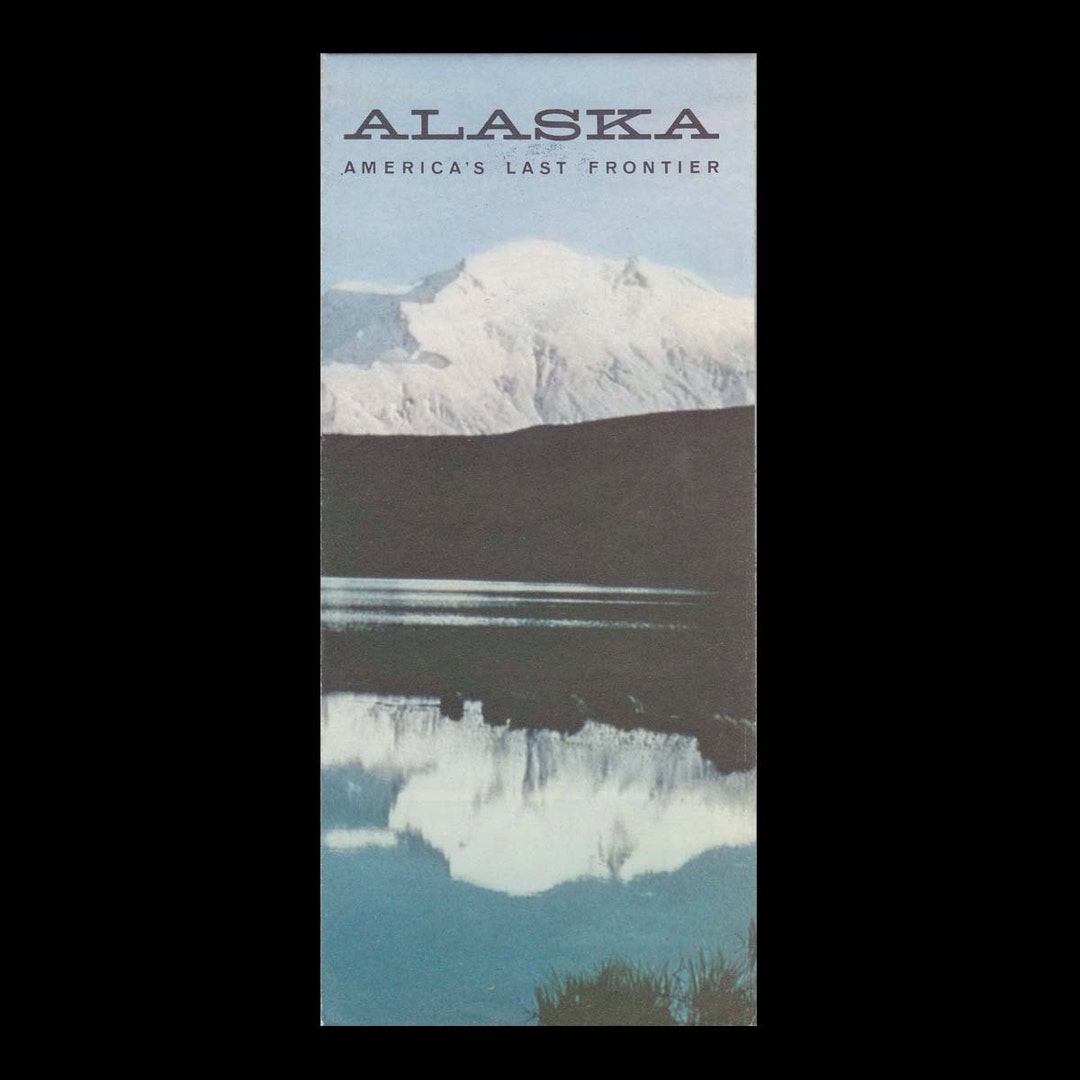 Alaska America's Last Frontier Map C. 1967 - Etsy