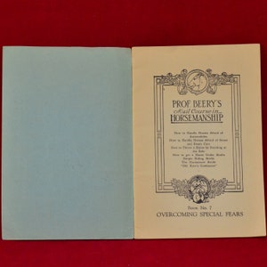 Prof professor Beery's Illustrated Course in Horse Training Book No 7 ...