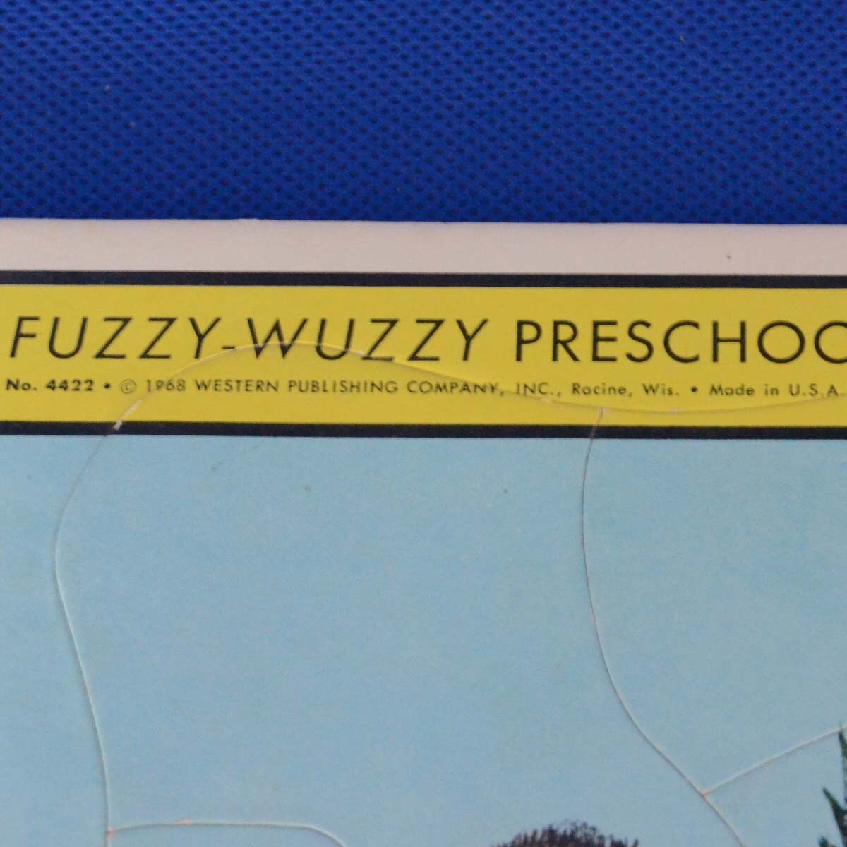 Whitman Fuzzy Wuzzy Preschool Frame Puzzle No. 4422 Featuring Animals ...