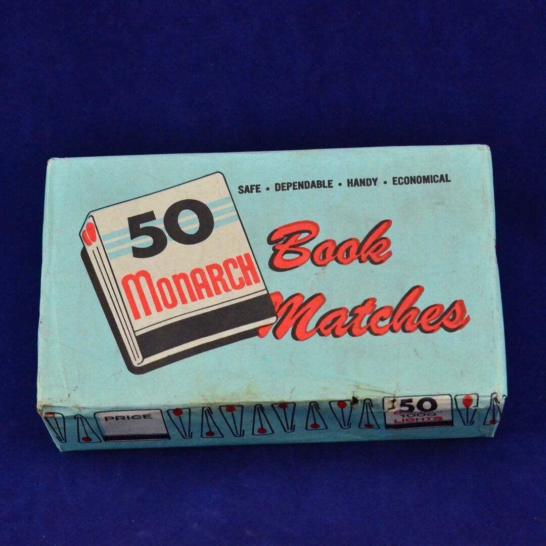 Package of 50 Mid-century Advertising Monarch Book Matches - Matchbooks ...