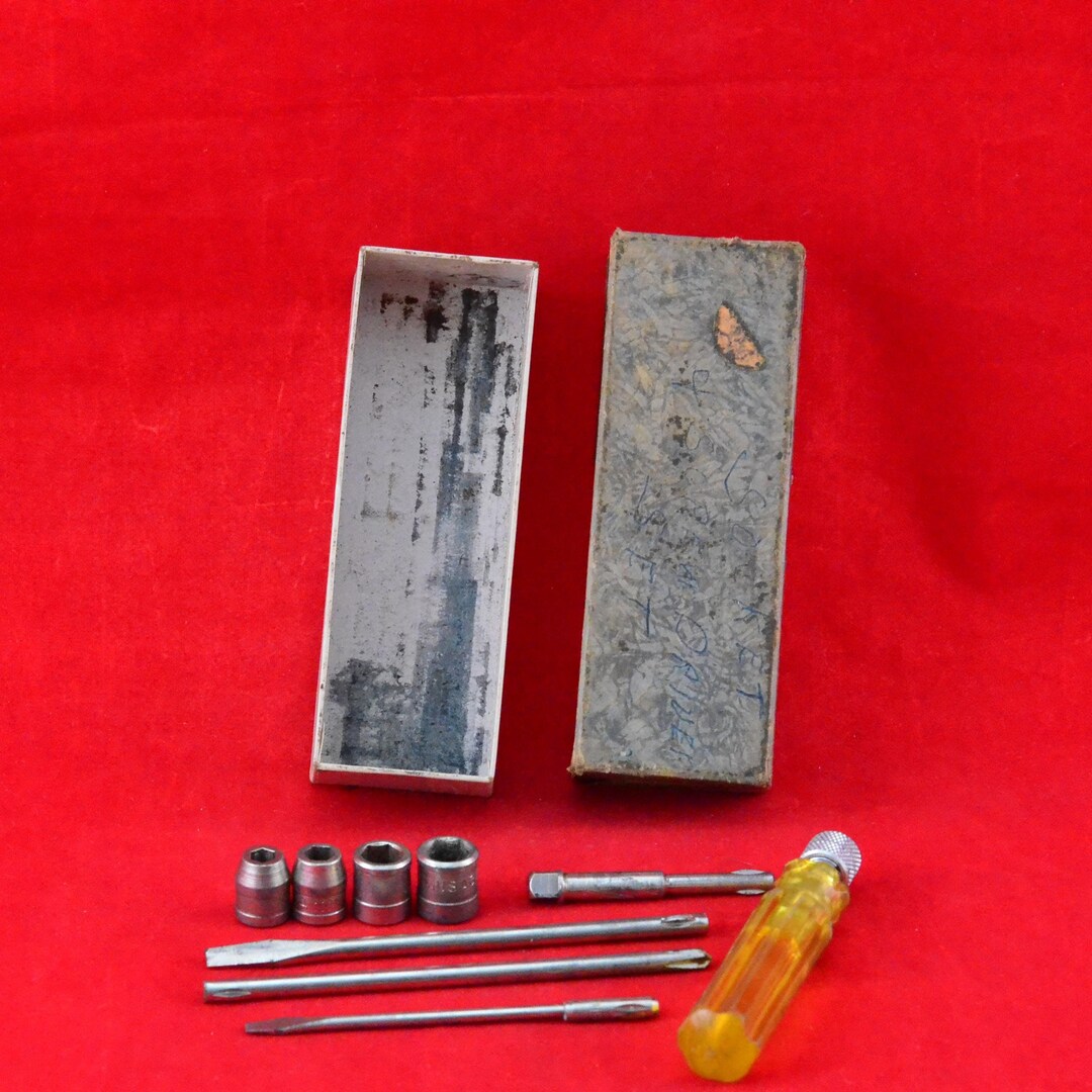 Mid-century 9 Piece Interchangeable Screwdrivers and Socket Set ...