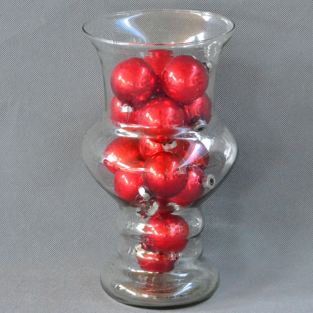 Vintage Set of 15 Rauch Industries Red Mercury Glass Christmas Tree ...