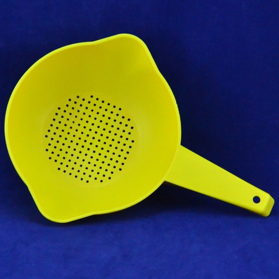 Jars & Containers Tupperware #1200,Sunshine Yellow Handled Strainer ...