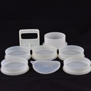 Choice of Vintage 8 Piece Tupperware Hamburger or Sausage Patty Maker ...