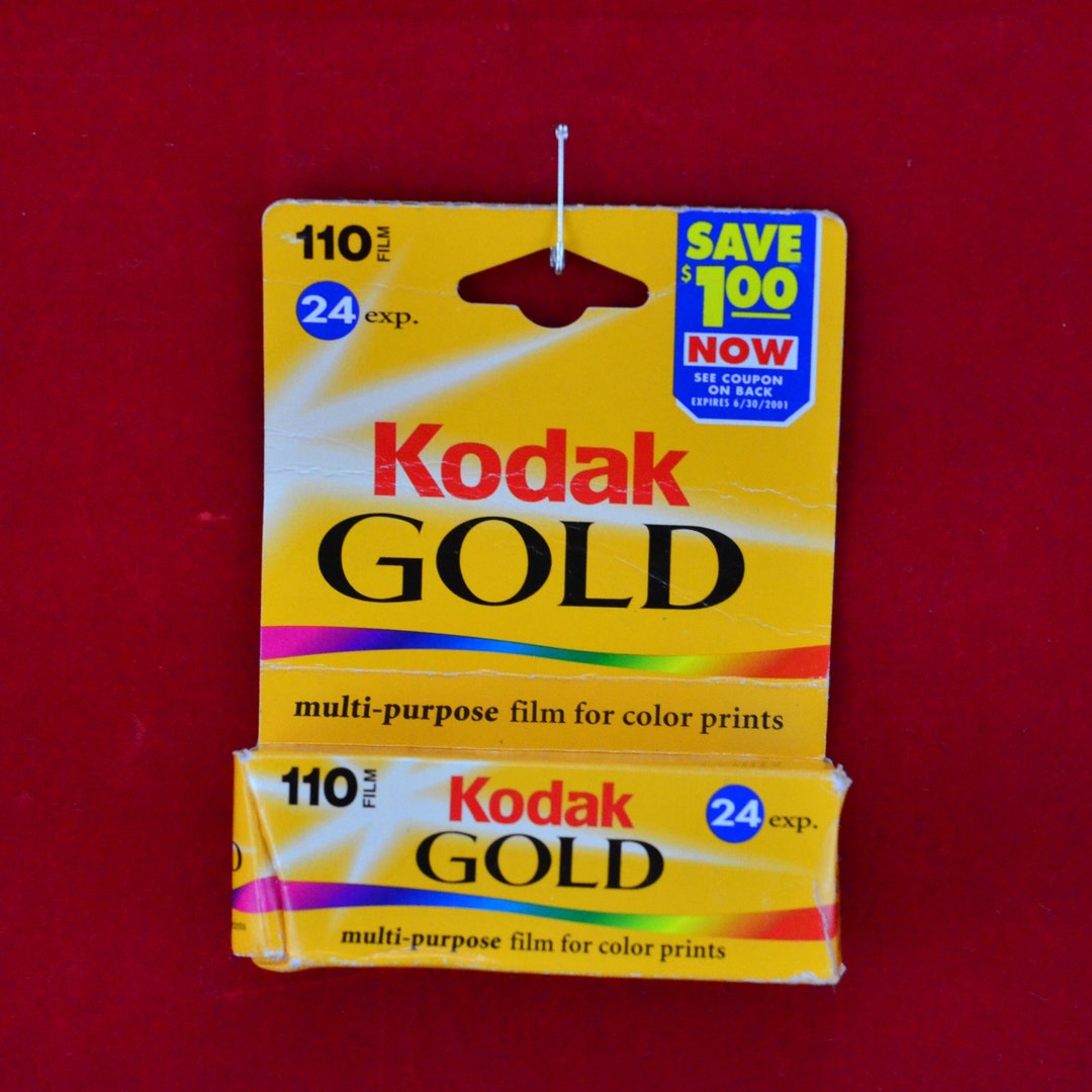 Vintage Kodak Gold 110 Film Original Box Unopened 24 Exposures ...