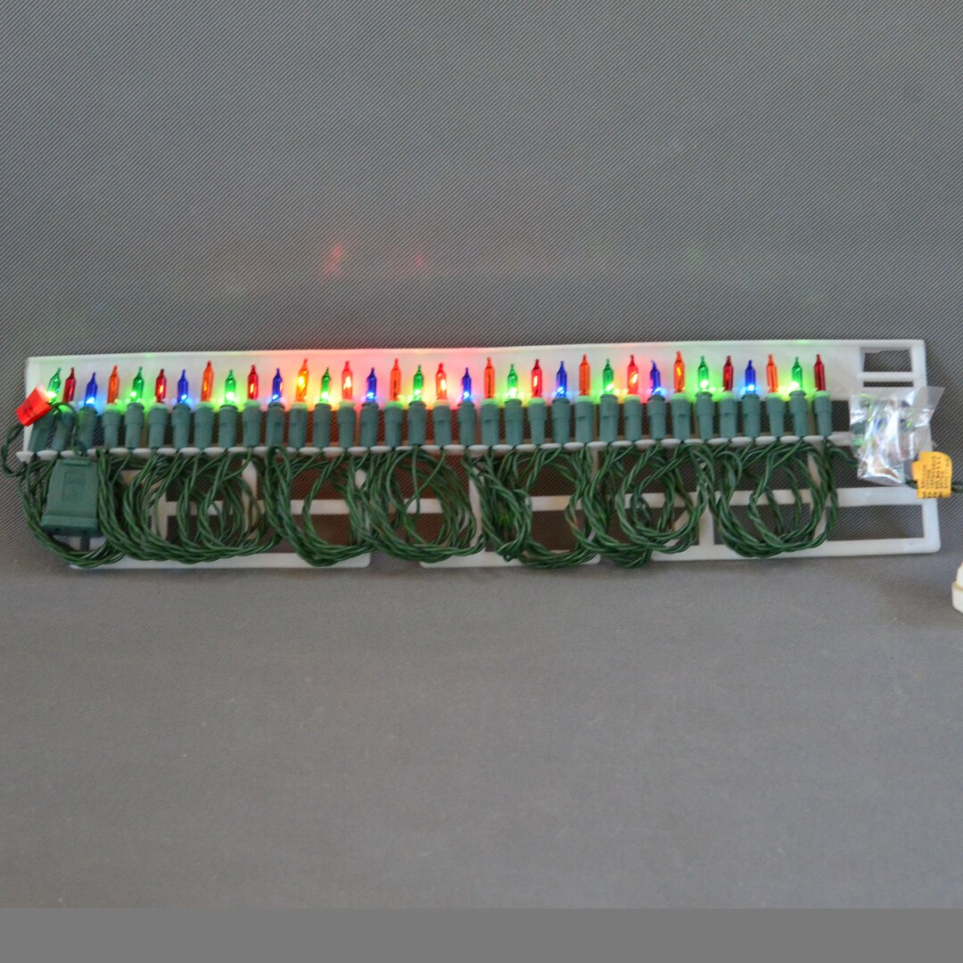 Vintage Sears Multicolored Twinkle Christmas Tree 35 Light Set - Made ...