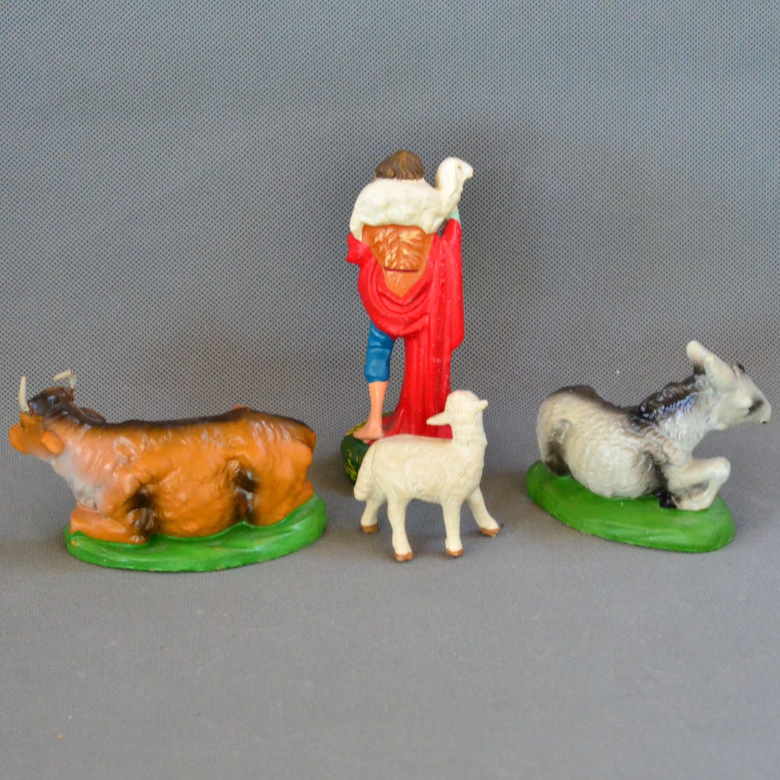Vintage Christmas Nativity 10 Piece Set - Made in Italy - Composite ...
