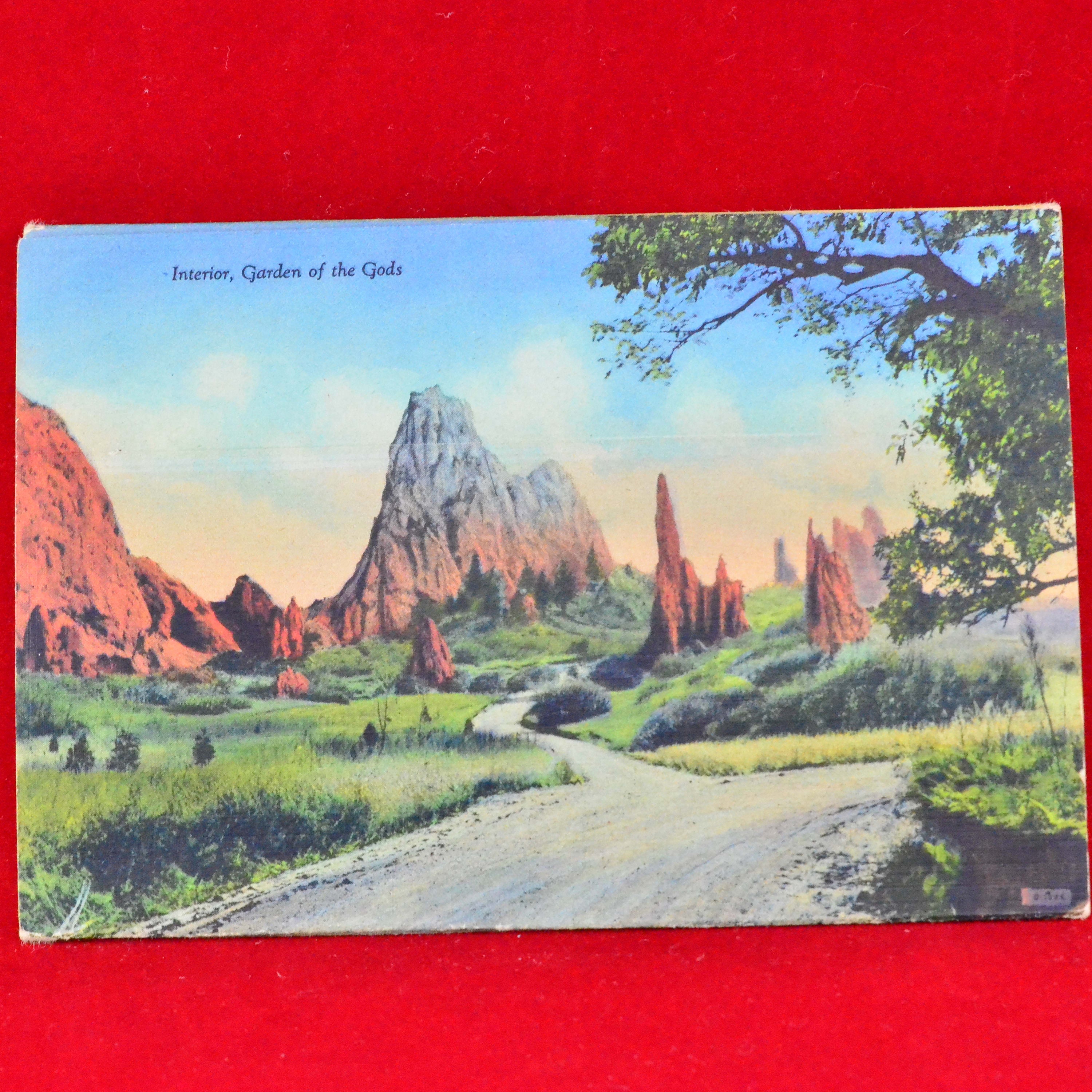 rock formations Mushroom Park Colorado Two Mushrooms vintage postcard ...