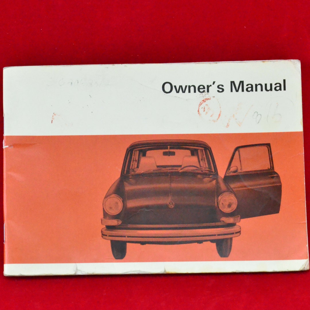 1970 Models Volkswagen Owner's Manual - Fastback & Squareback Sedan ...
