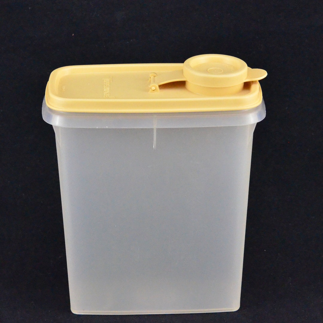 Vintage 1980s Tupperware Store N Pour Junior Cereal Keeper 499 Almond ...