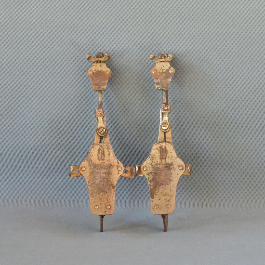 Antique 1880s Size 10 1/2 Swing Clamp-on Shoe Ice Skates - Barney ...