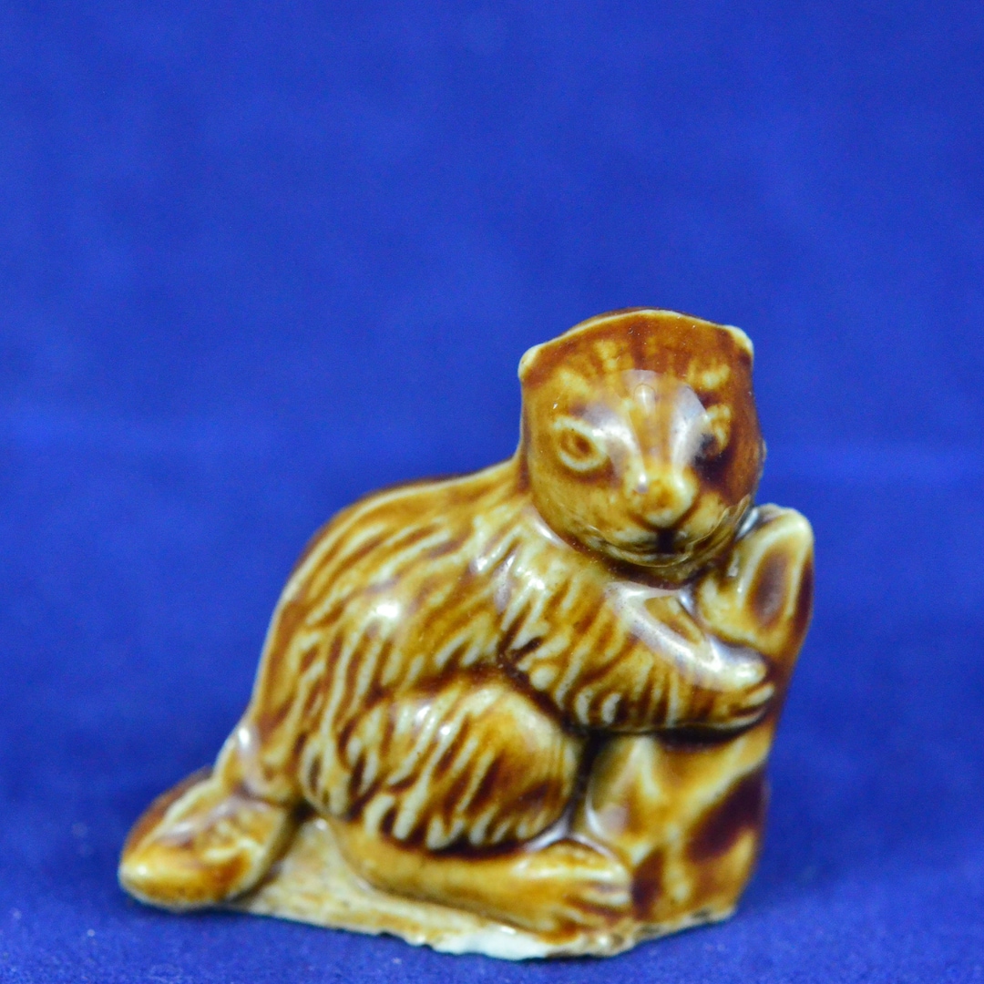 Vintage Wade Whimsies Porcelain Beaver #8 Animal Series - Made in ...