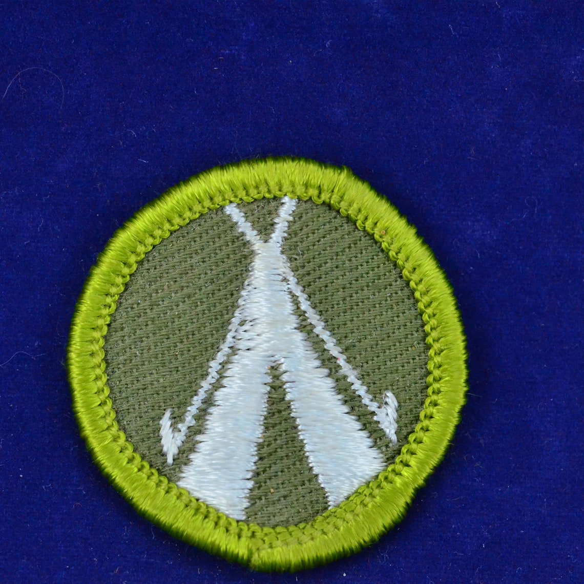 Vintage Boy Scout of America BSA Camping Embroidered Sew-on Khaki Merit ...