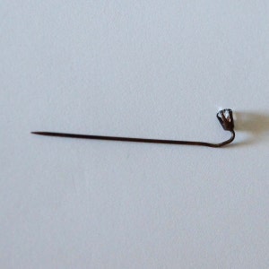 Vintage Clear Cut Glass Stick Pin - Etsy