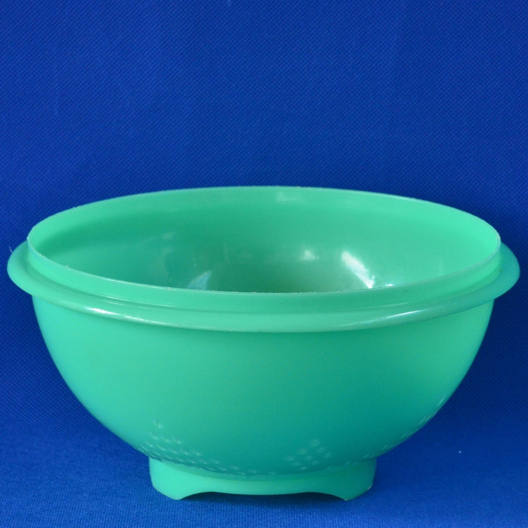 Vintage Tupperware Jadeite Green Colander 339 - Retro Kitchen - Plastic ...