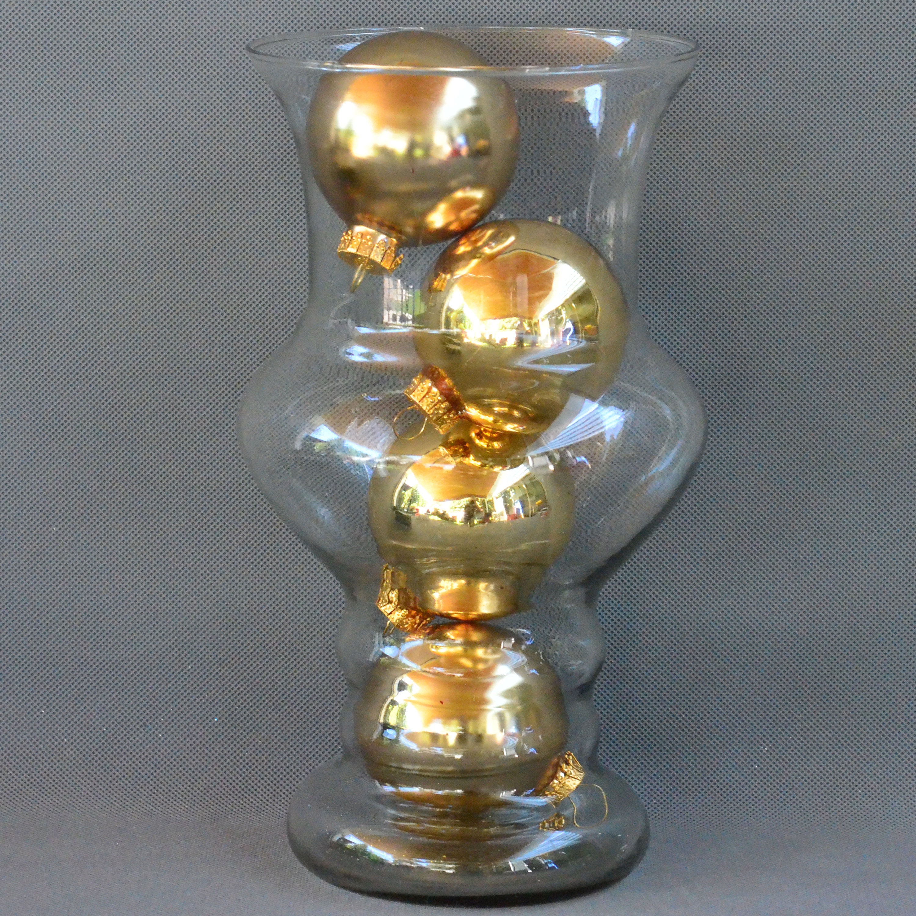 Set of 4 Christmas by Krebs Gold Tree Ornaments With Crowns - 2 3/4 ...