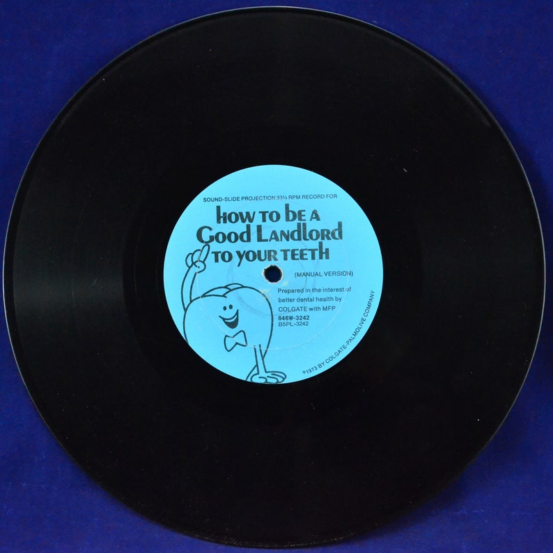 Colgate Happy Tooth How Be A Good Landlord to Your Teeth C. - Etsy