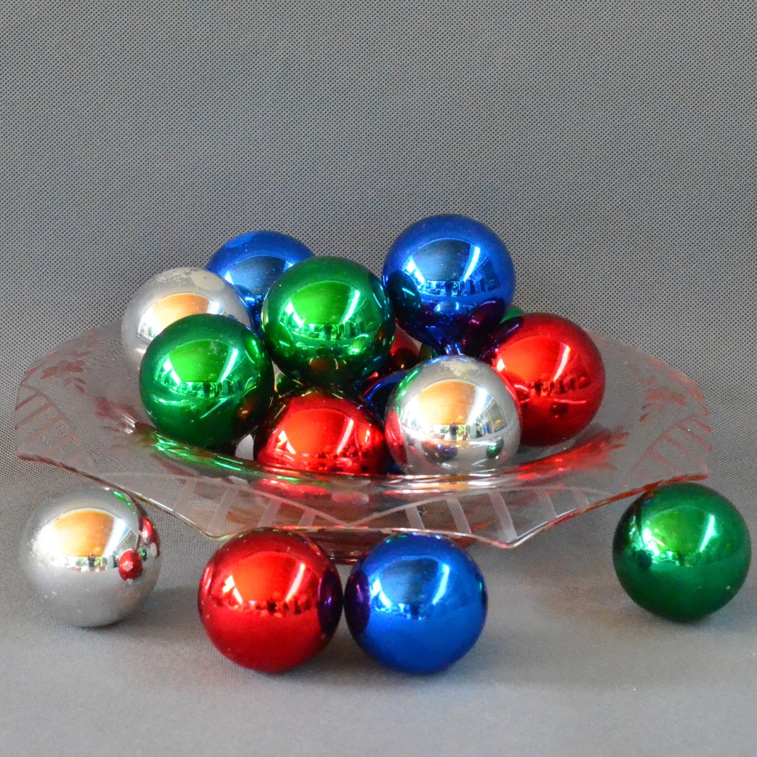 Set of 16 Rauch Holiday Classics Multi Color Mercury Glass Christmas ...