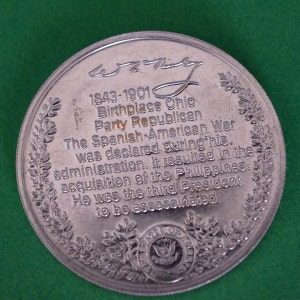 William Mckinley Commemorative Aluminum Coin or Token - United States ...
