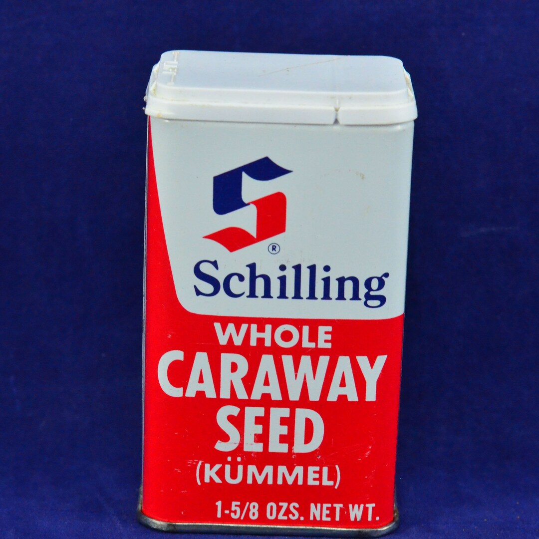 Vintage Schilling Whole Caraway Seed kummel Lithographed Tin ...