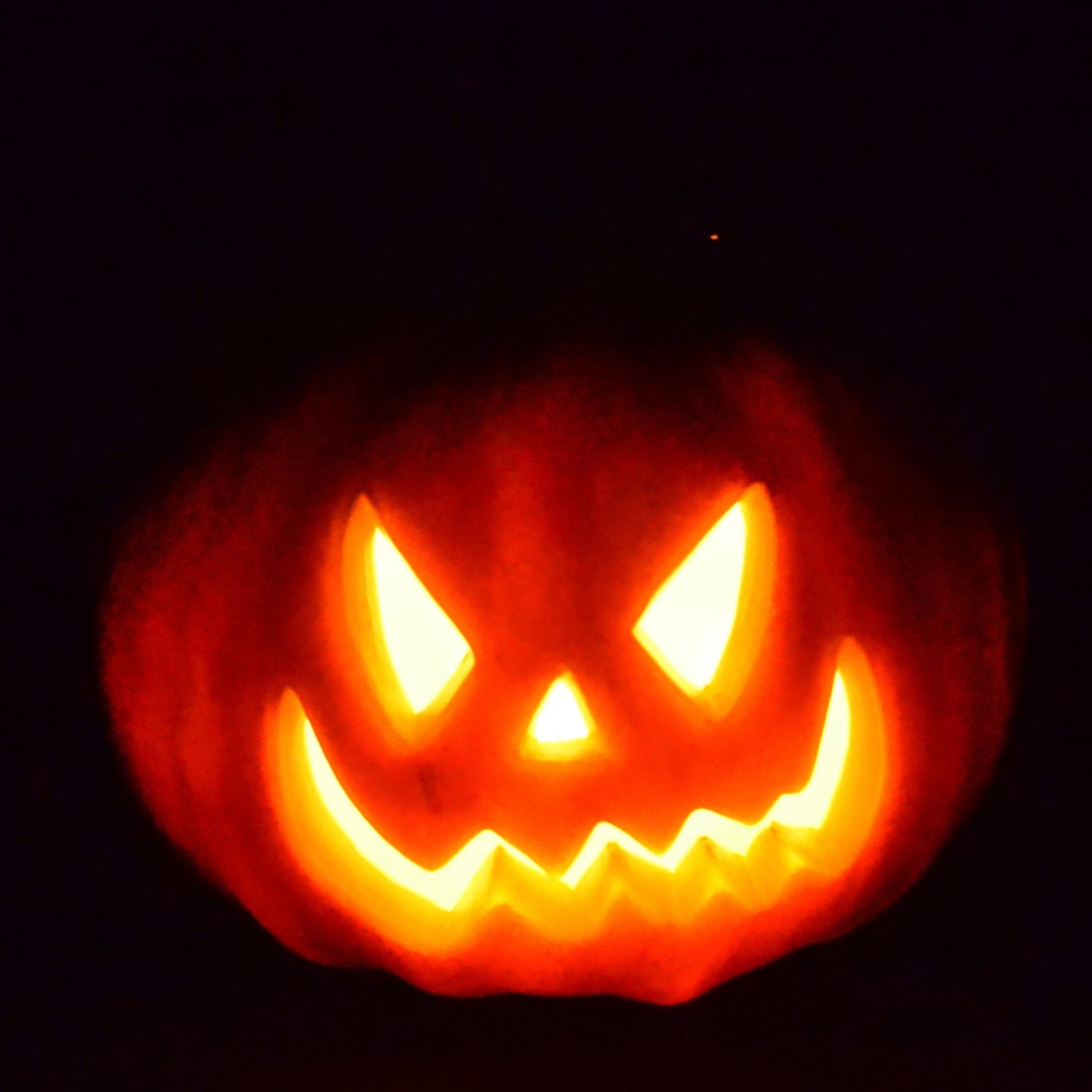 Halloween Lighted Blow Mold Scary Jack-o-lantern Plastic Halloween ...