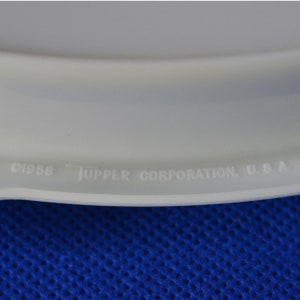 White Tupperware Party Susan Divided Veggie Serving Dish/tray 405 With ...