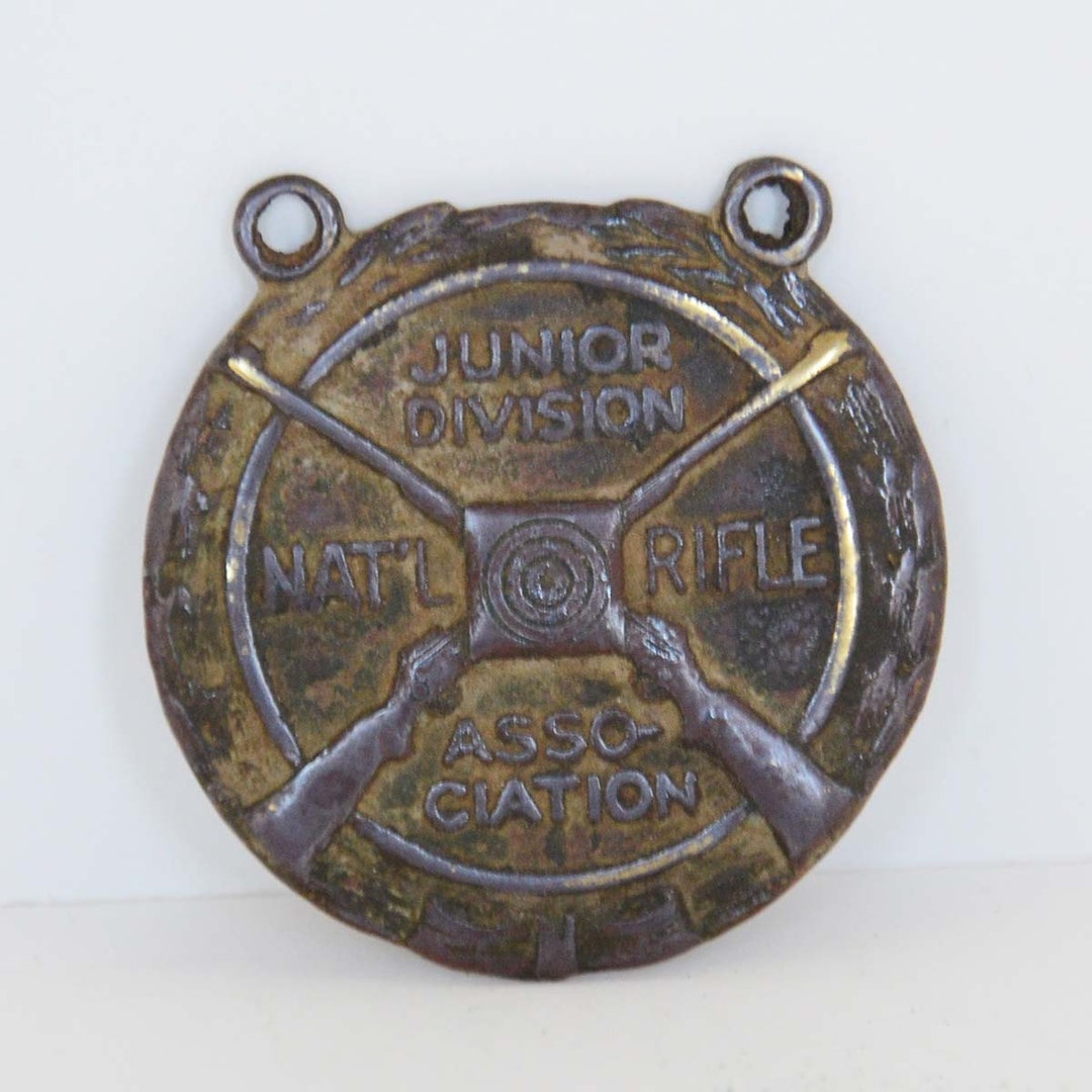 Vintage National Rifle Association Junior Division Marksman Badge ...
