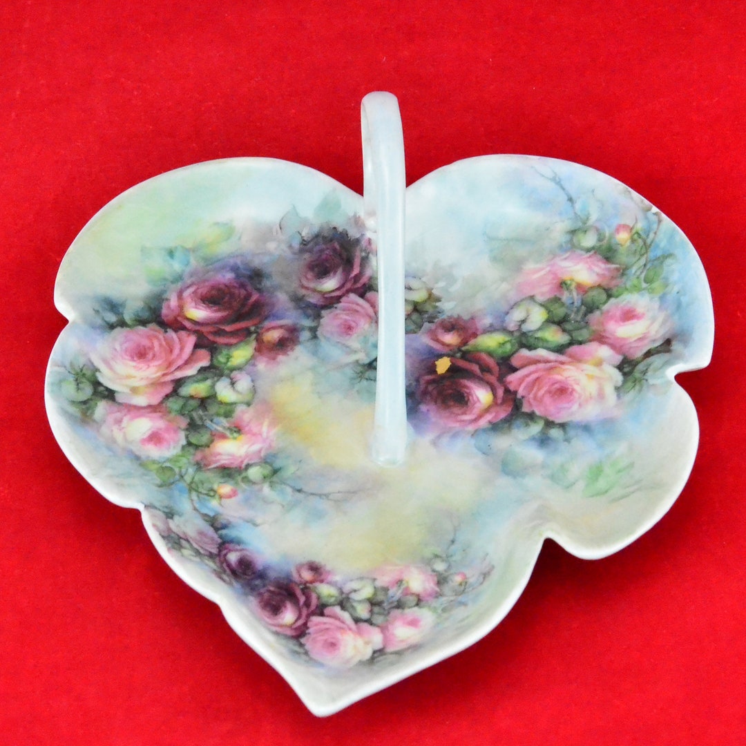 Mid-century Lemon Server, Nappy, Bonbon, or Finger Loop Dish Hand ...