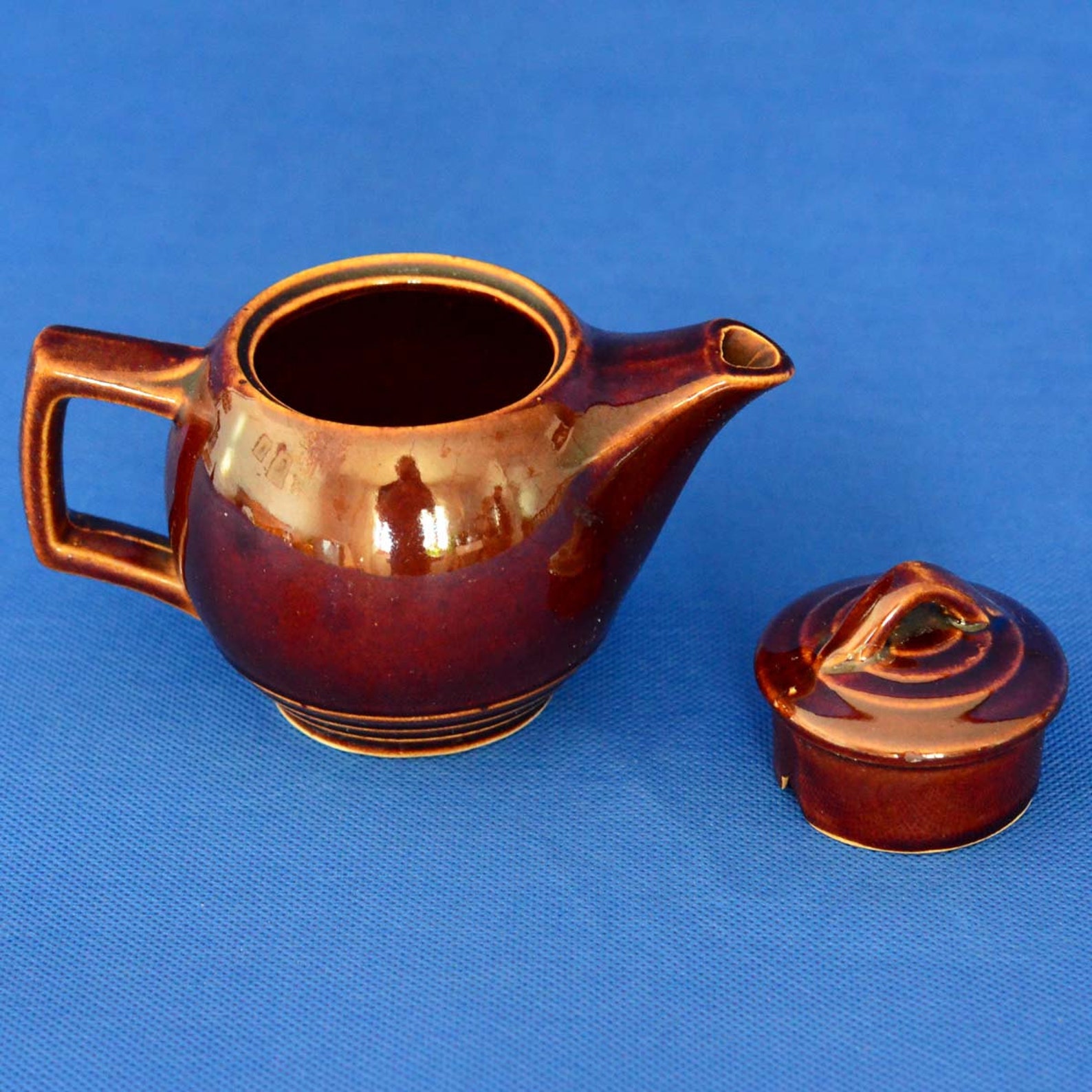 Vintage Mccoy Mini Teapot in Brown - Ceramic Pottery - Roseville, Ohio ...