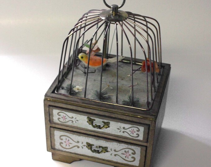 Vintage Bird Cage Jewelry Box - Etsy