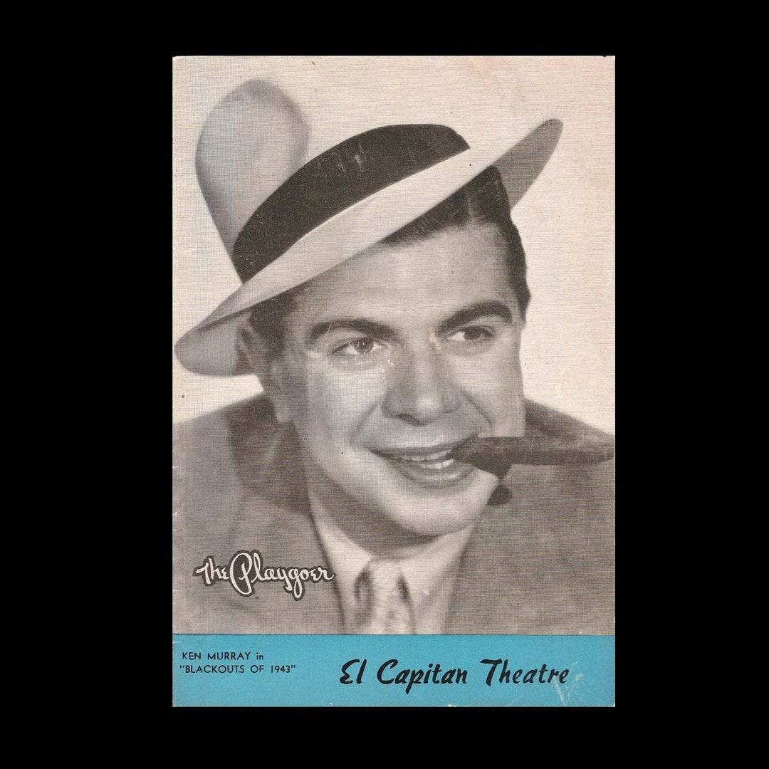 The Playgoer - Vintage Advertising Playbill Magazine for El Capitan ...