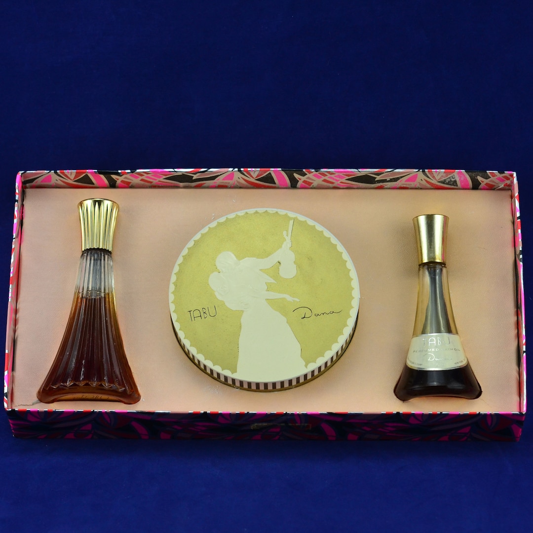 Vintage Rare 1970s Gift Box Tabu by Dana - Eau De Cologne Perfume ...