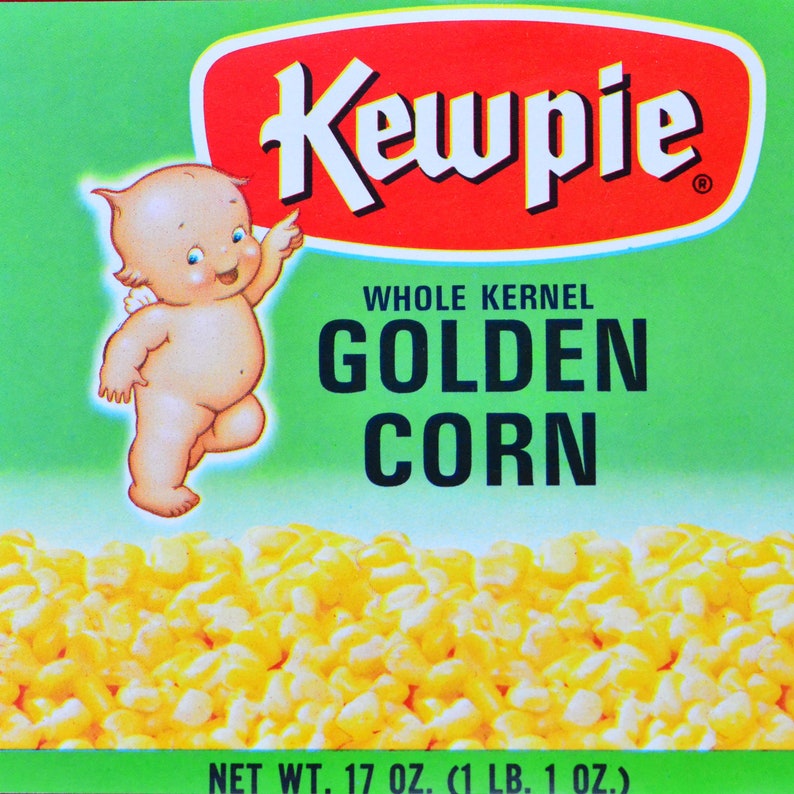 Kewpie Whole Kernel Golden Corn Can Label Unused Mammoth | Etsy