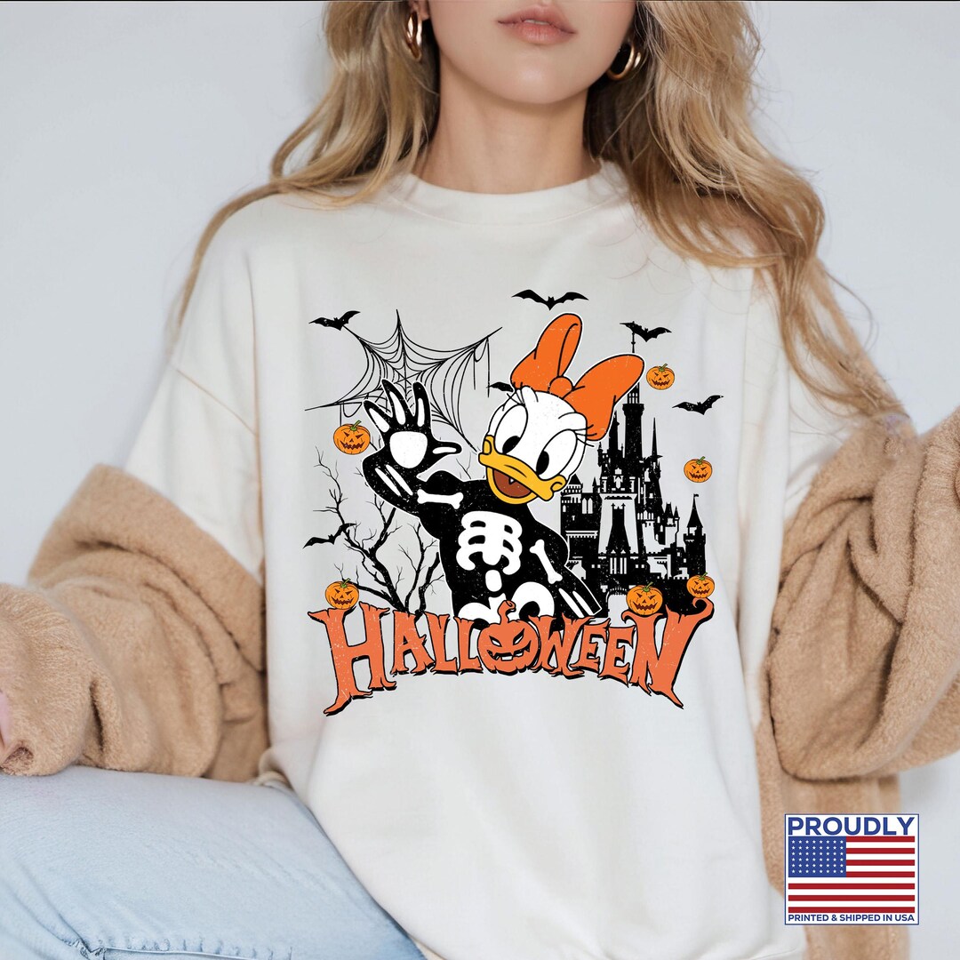 Disney Daisy Duck Mummy and Pumpkin Halloween Shirt, Mummy Daisy ...